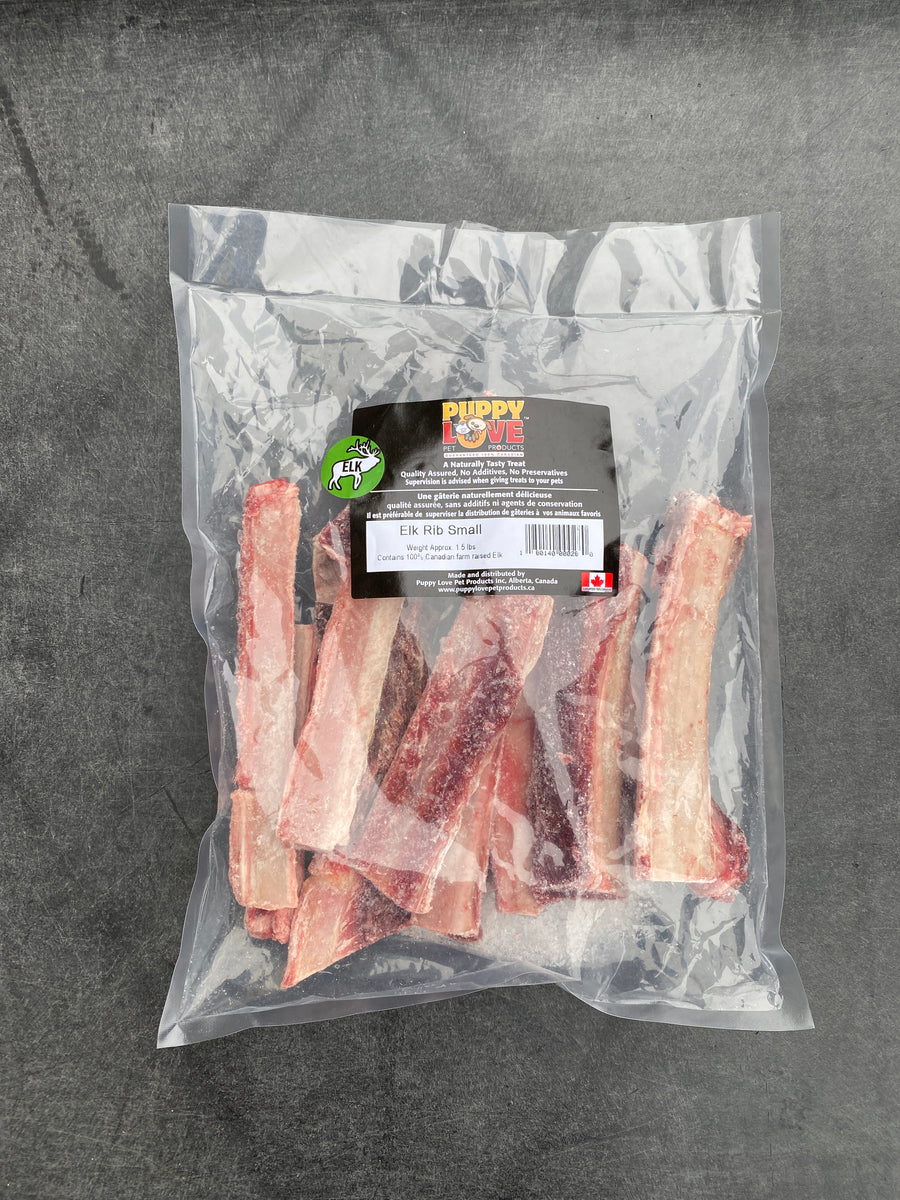 PUPPY LOVE ELK RIB BONES 1.5LB – Tail Blazers - Legacy